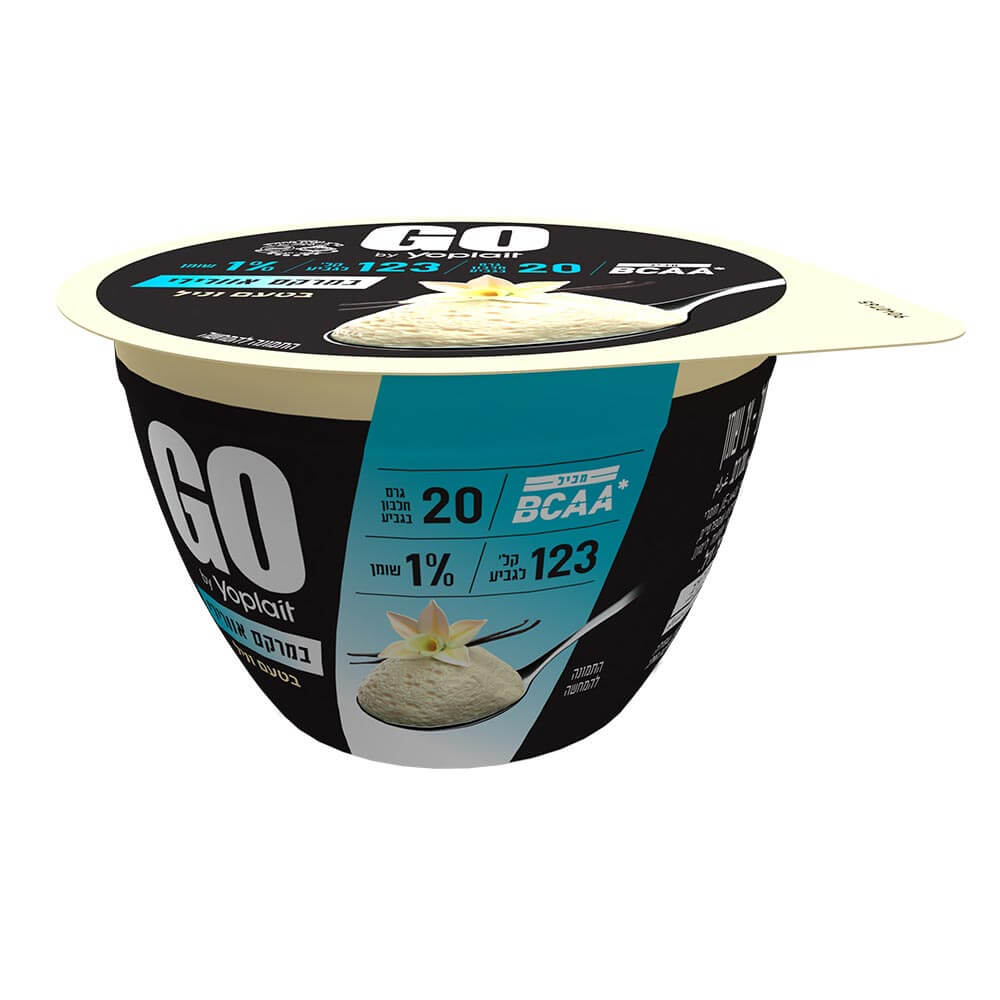 Fuder - יופלה יוגורט GO20 גרם חלבון אוורירי בטעם וניל 1%, תנובה ערך תזונתי